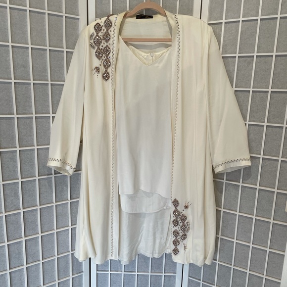 David Josef | Jackets & Coats | David Josef Silk Womens Wedding Suit ...